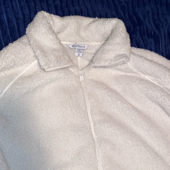 Athleta | Jackets & Coats | Athleta White Teddy Jacket | Poshmark